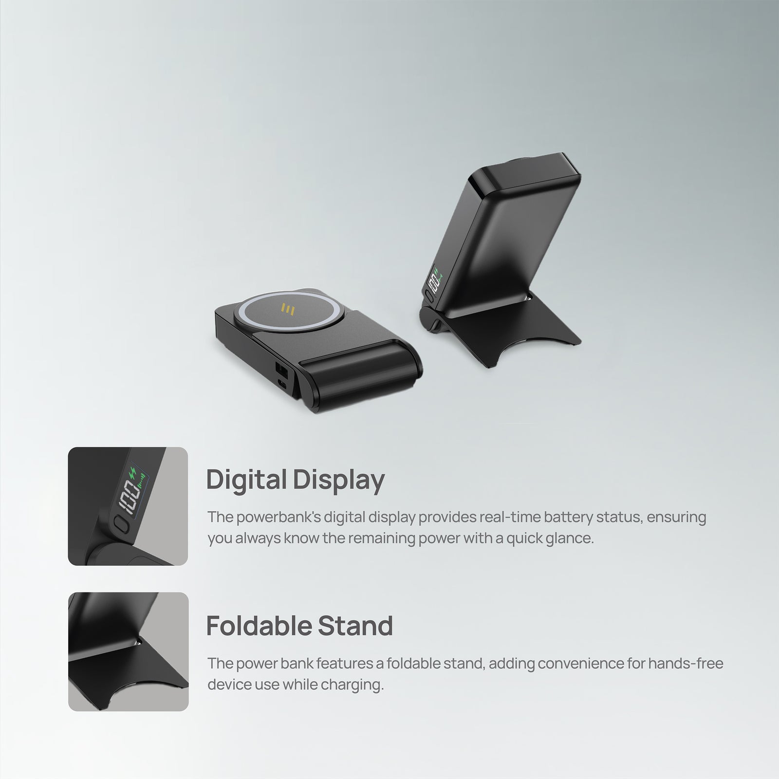 Power Bank 45W Magnetic 10000mAh with 45W USB-C PD