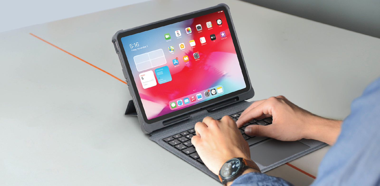 iPad Pro 11-Inch & iPad Air 10.9-Inch Detachable Wireless Keyboard Cas