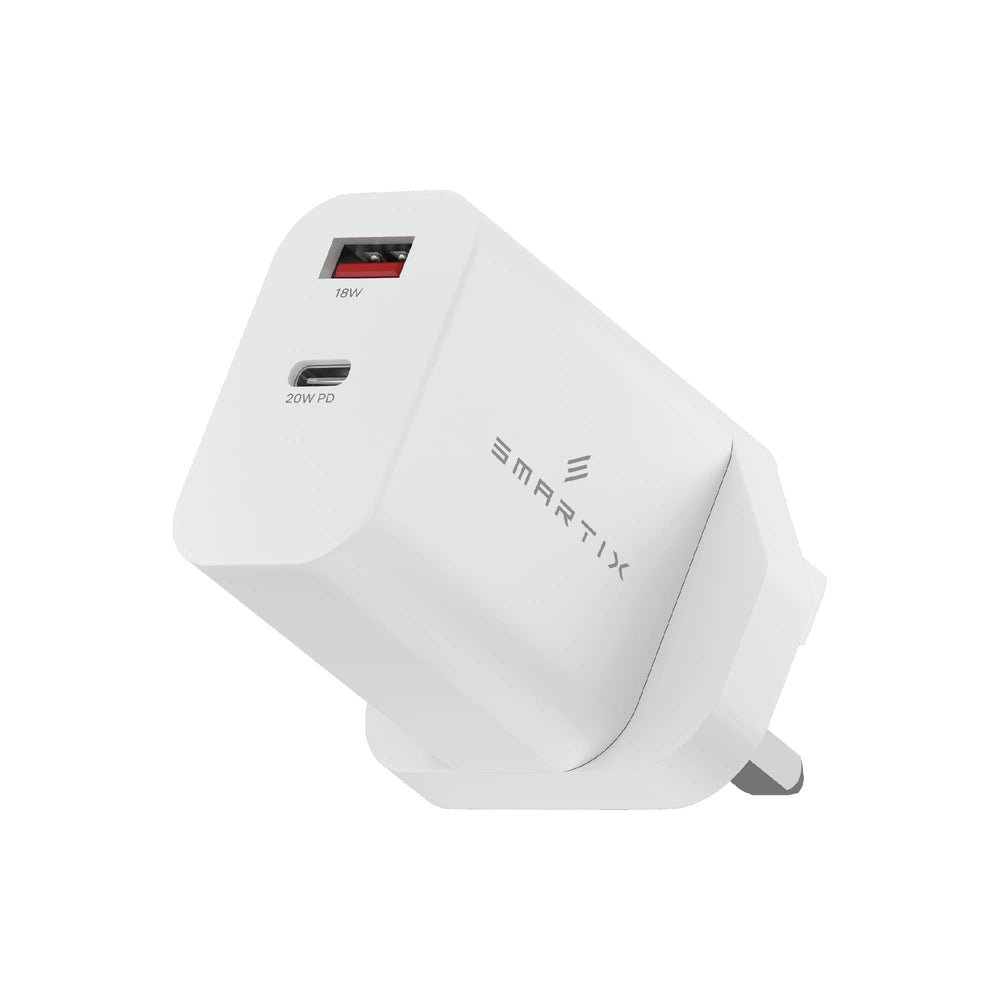 Smartix 20W USB C Fast Charger PD, IntelliCharge Technology, Compatible with i-Phone (15/14/13 ...