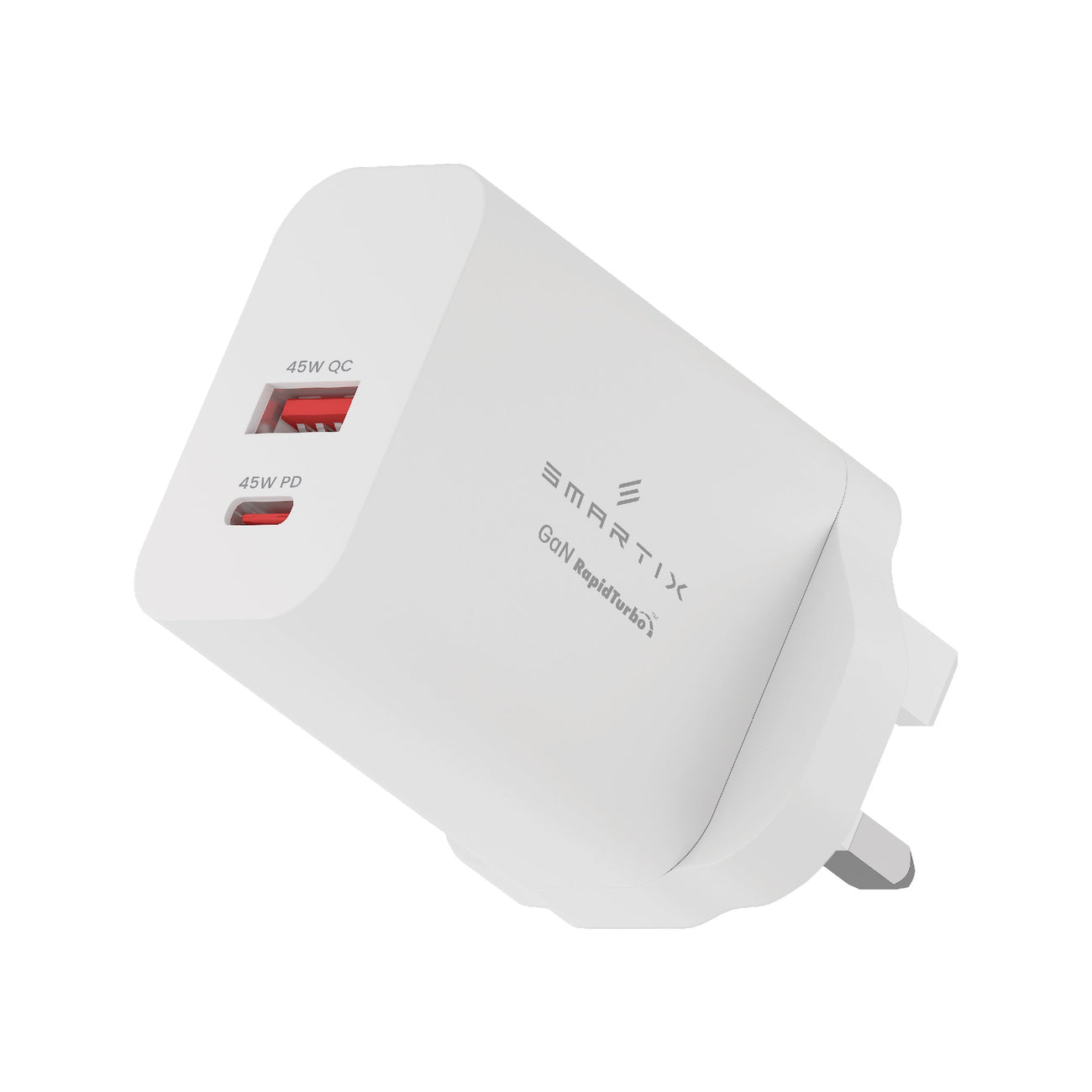 Apple, Samsung Wall Adaptor - 45W PD for USB-C, 45W QC for USB-A